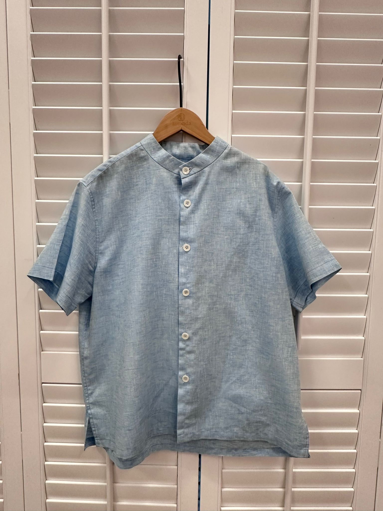 [BESPOKE] Cooper Round Collar Men Shirt – Amanda Fashion Gallery