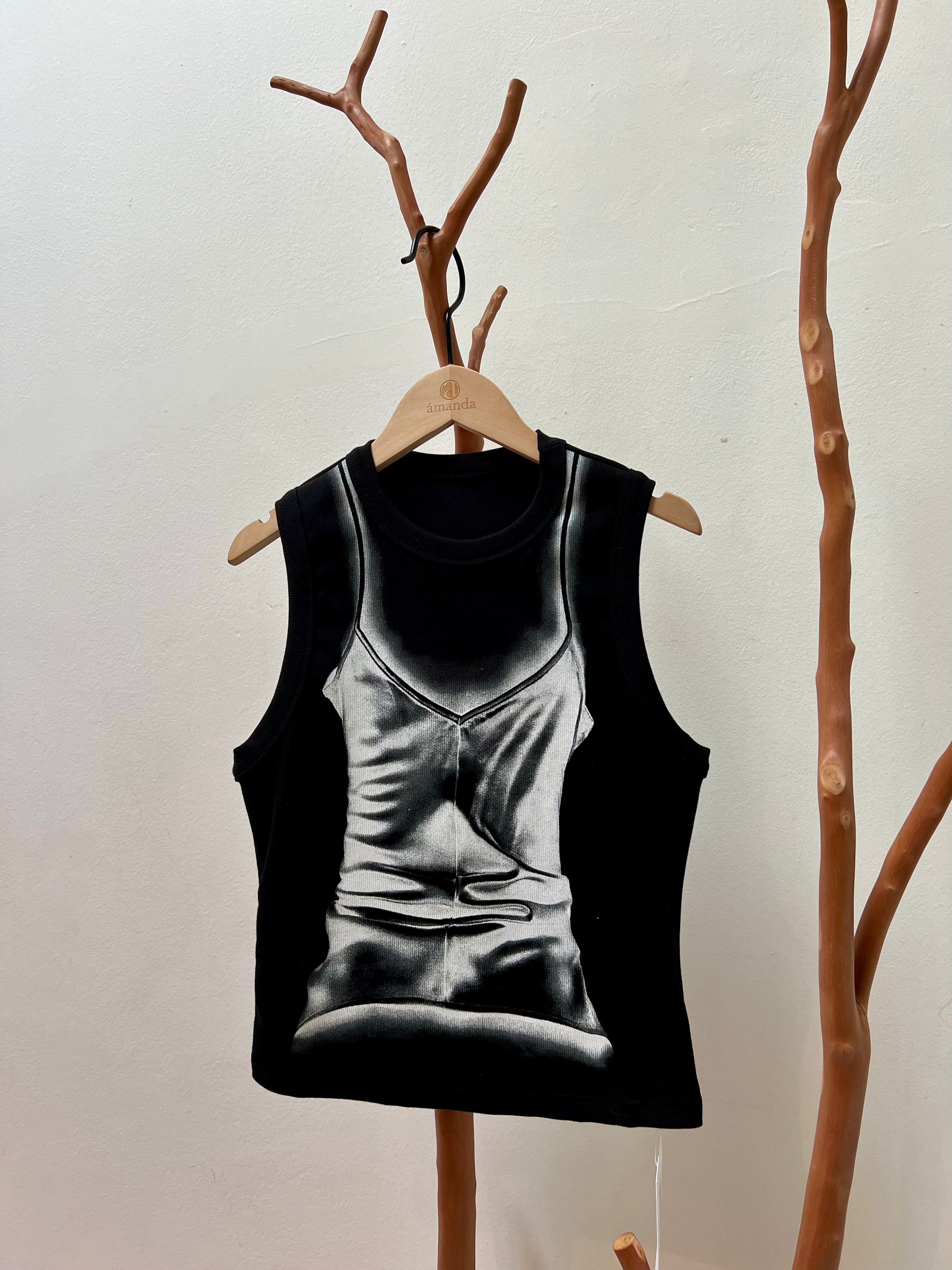 Estrella Painting Sleeveless Knitted Tank Top – Amanda Fashion Gallery